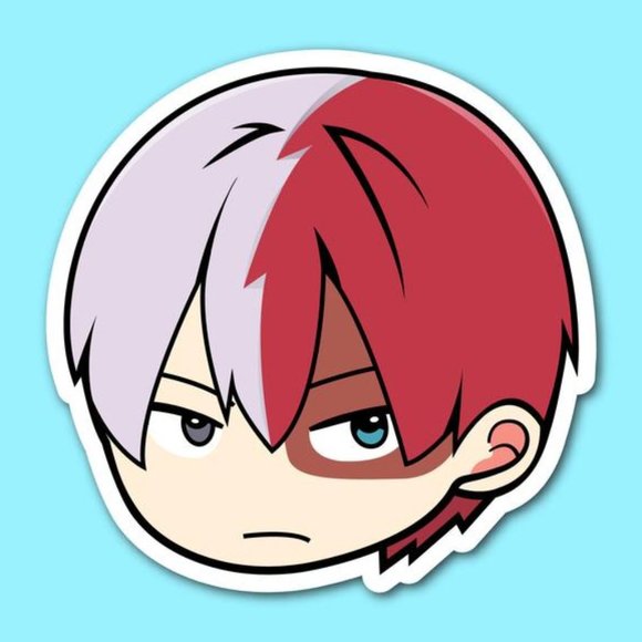 Handmade | Office | Shoto Todoroki Anime Stickers My Hero Academia ...